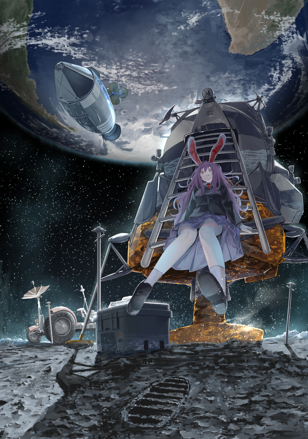 kiyonetto, reisen udongein inaba, touhou, commentary request, highres ...