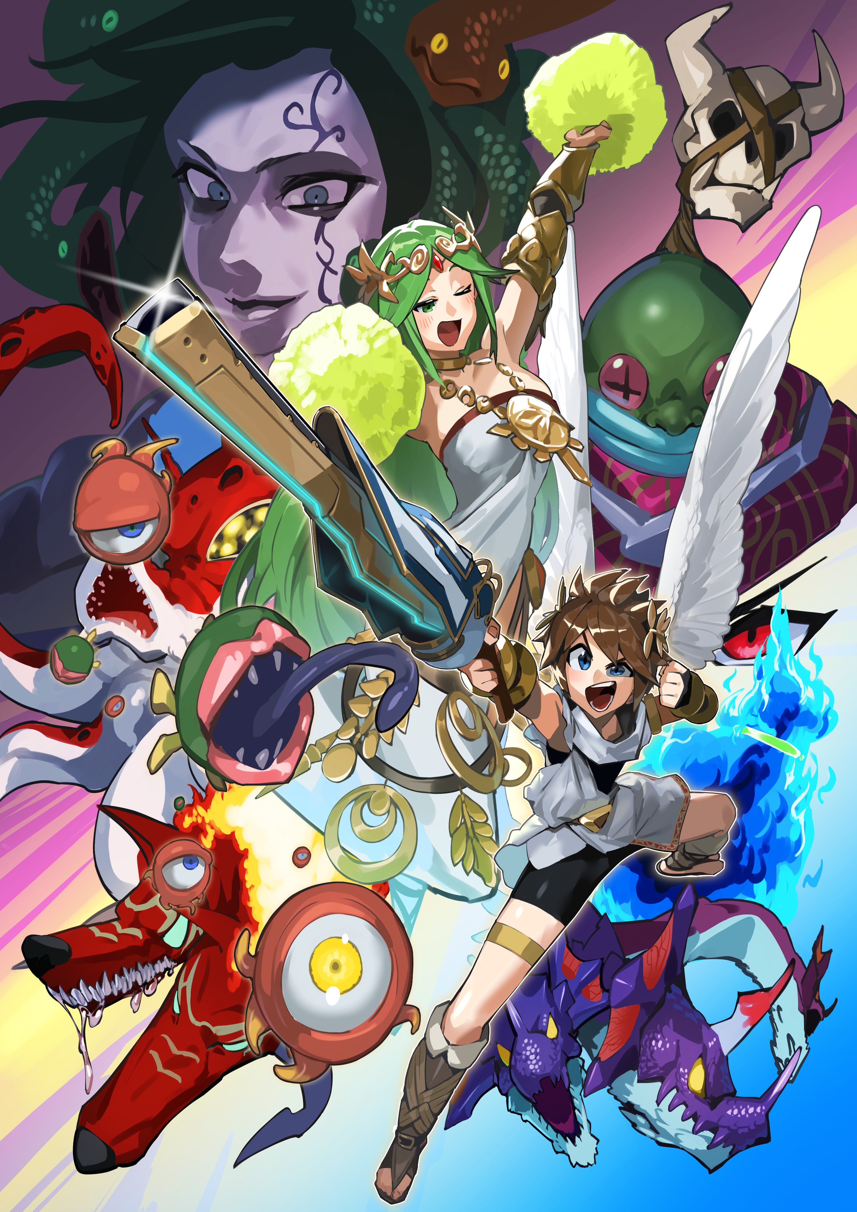 tako majin, hewdraw, kraken (kid icarus), medusa (kid icarus), monoeye ...