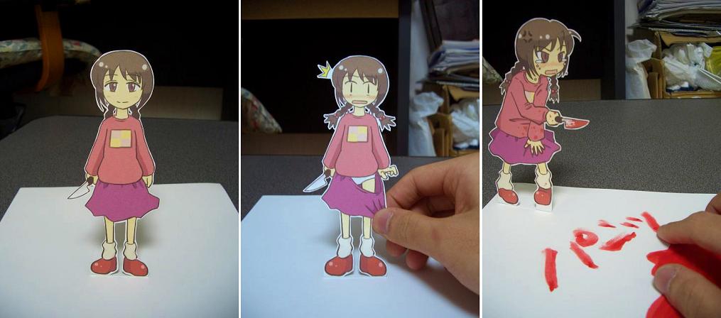 enutsuu, madotsuki, yume nikki, bad id, bad pixiv id, papercraft ...