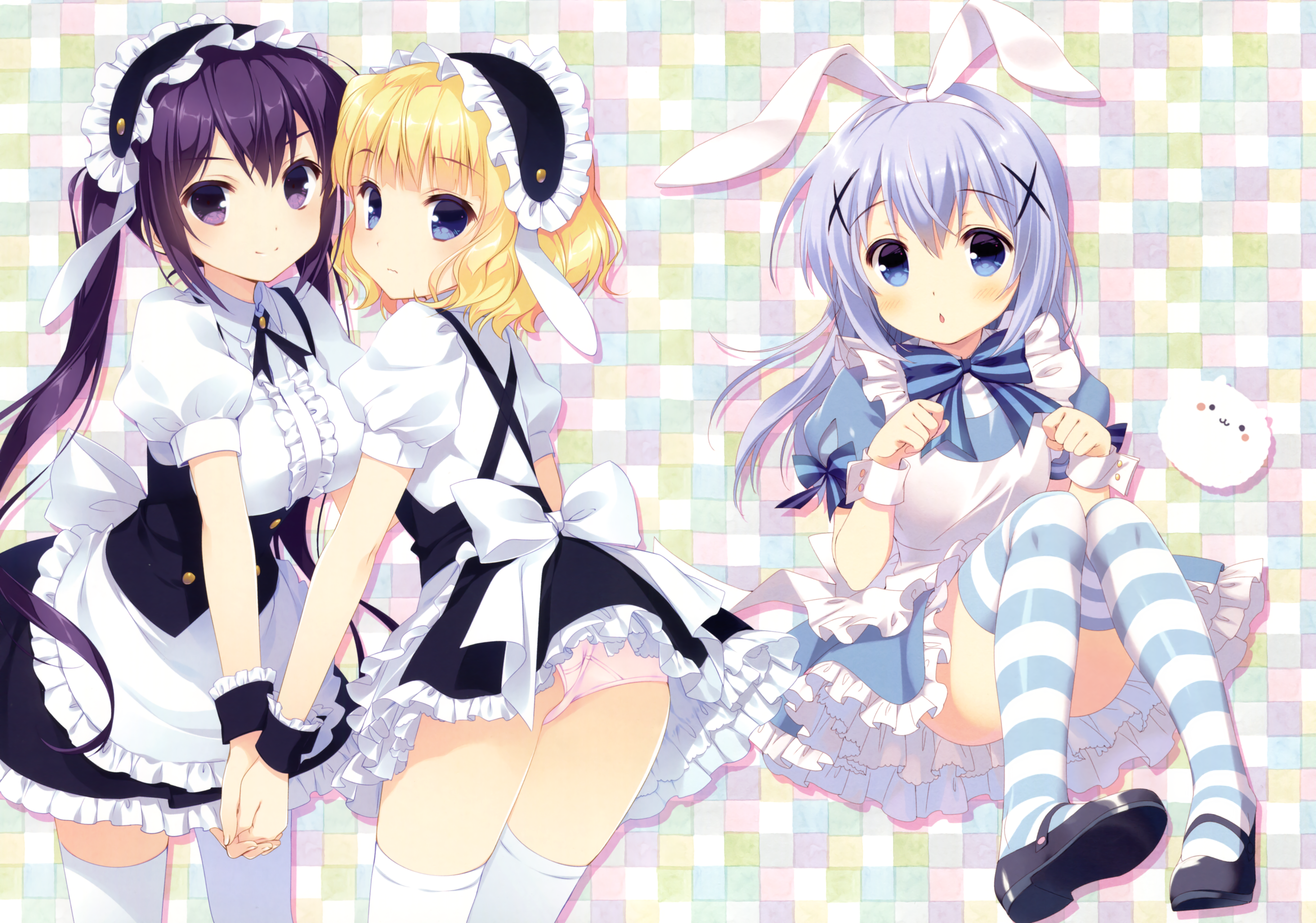 santa matsuri, alice (alice in wonderland), kafuu chino, kirima syaro ...