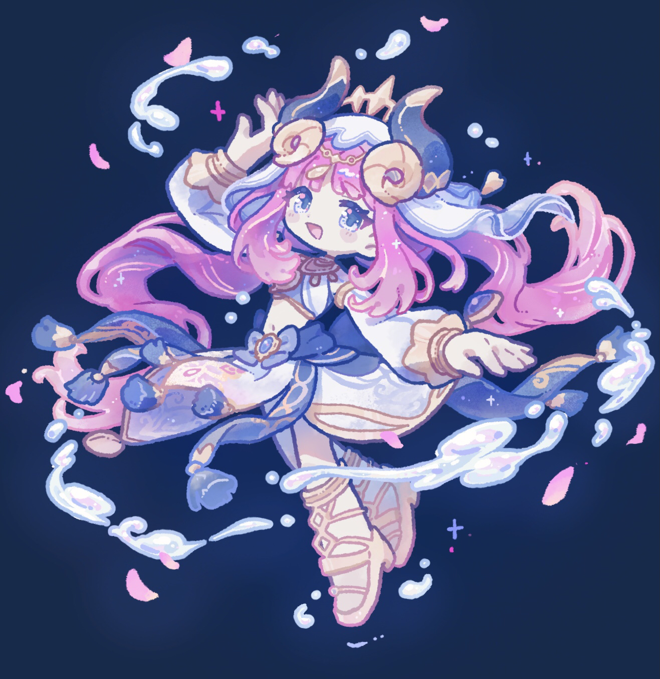 harukui, nilou (genshin impact), genshin impact, commentary request ...