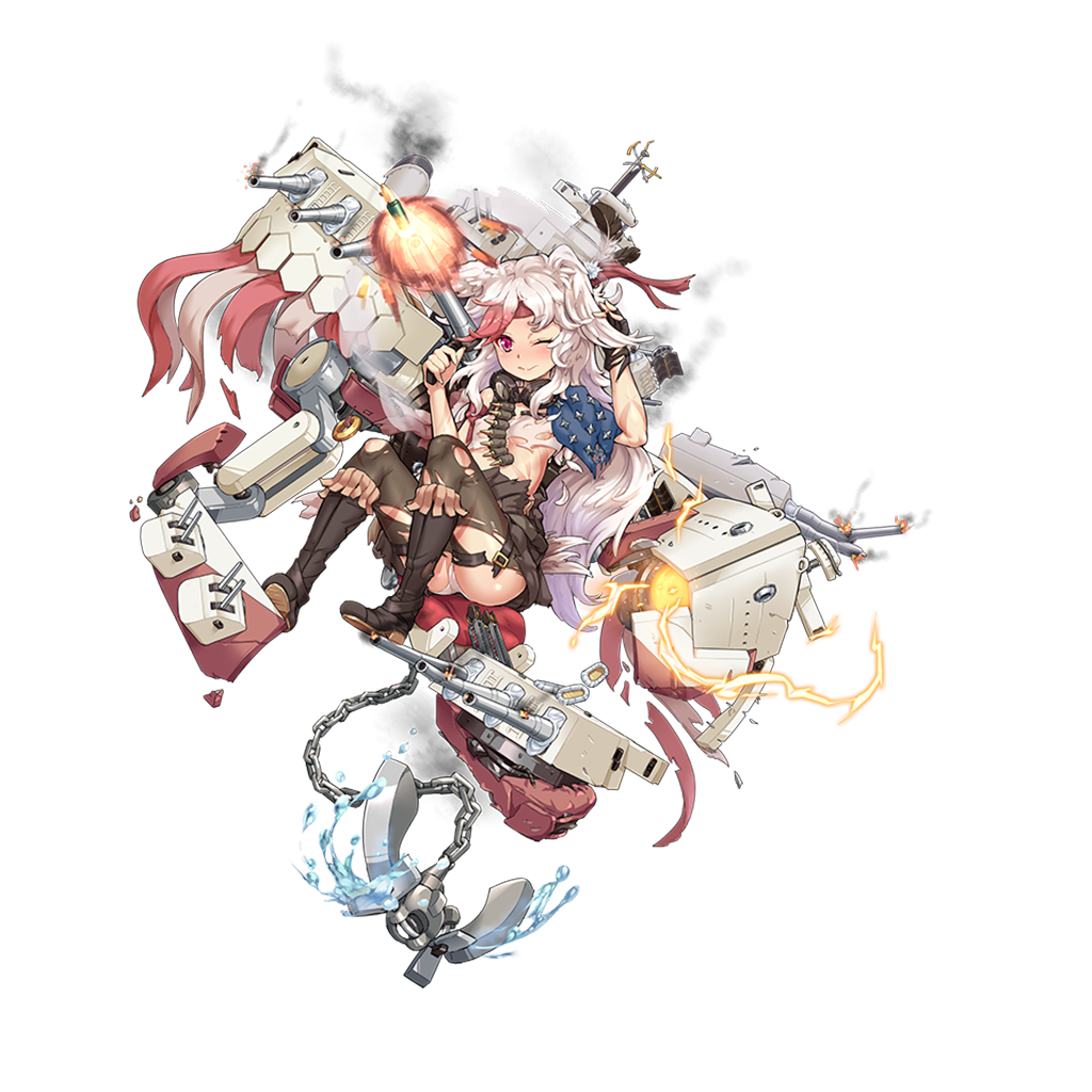 North Carolina Warship Girls R Warship Girls R Official Art Tagme Anchor Ass Bandolier