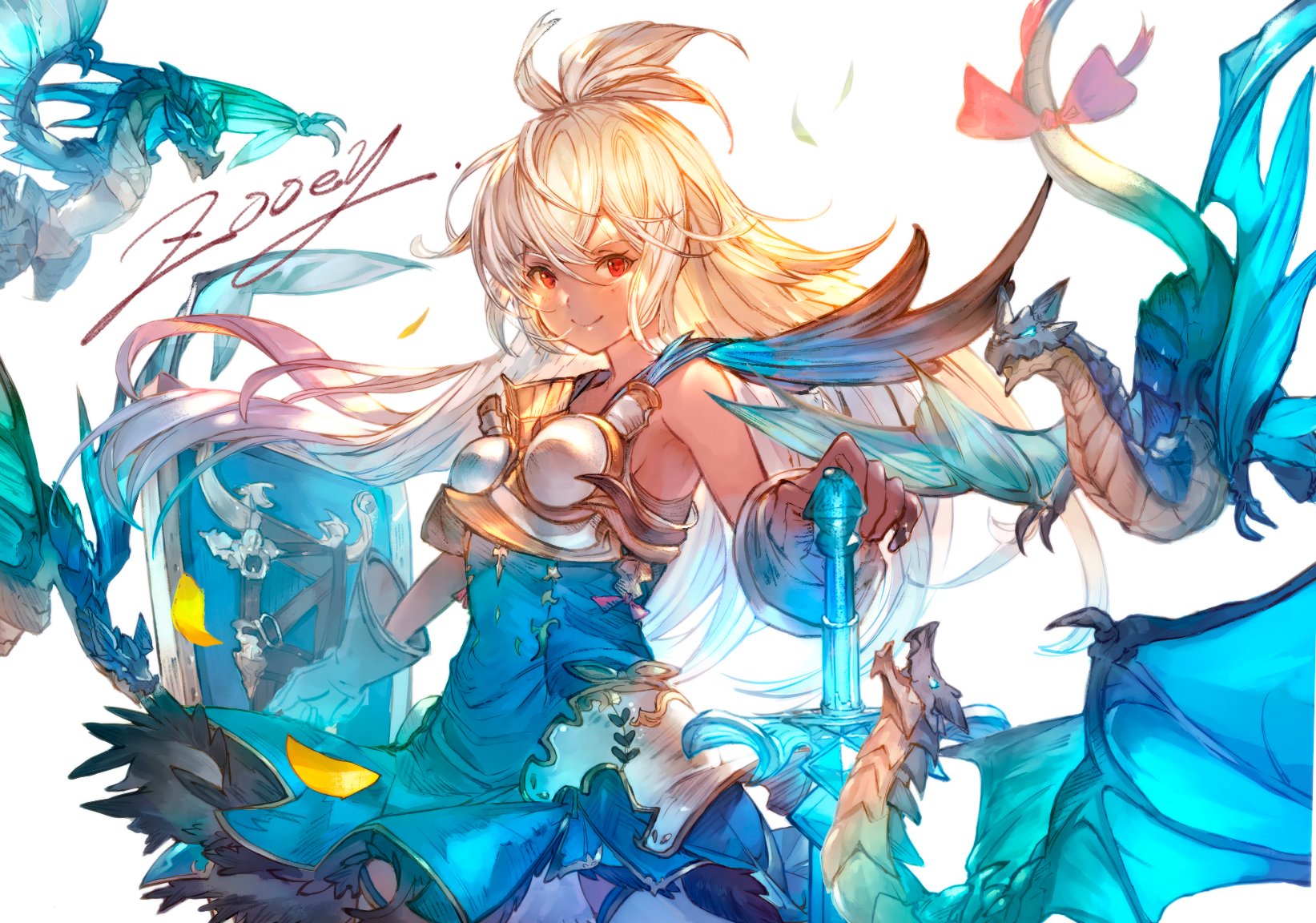 niii, zooey (granblue fantasy), granblue fantasy, commentary, english ...