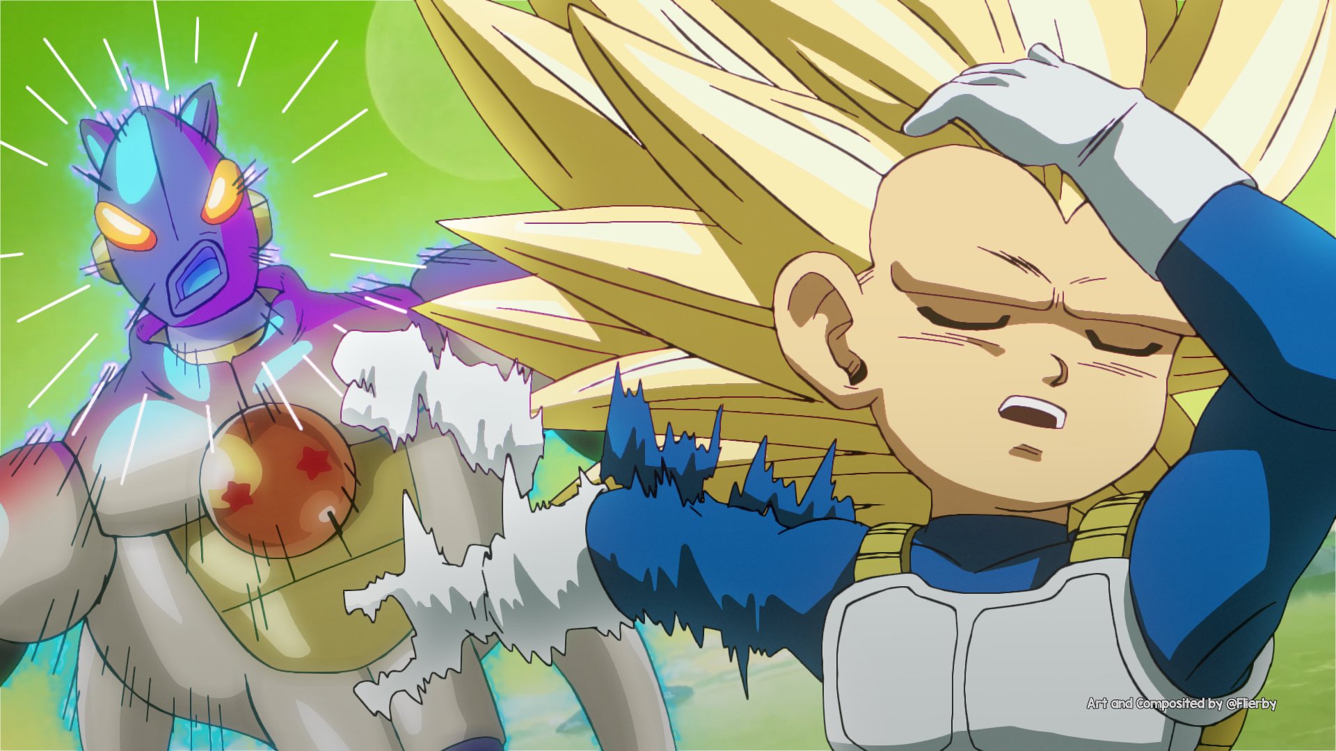 flierby, tamagami number 2, vegeta, dragon ball, dragon ball daima ...