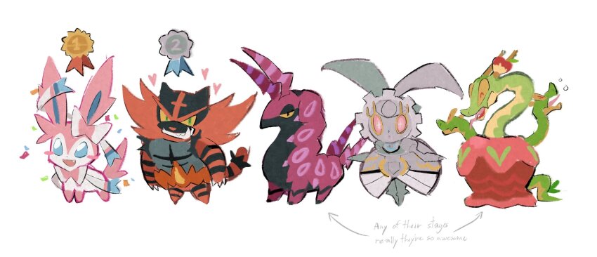 ryulveon, hydrapple, incineroar, magearna, magearna (normal), scolipede ...