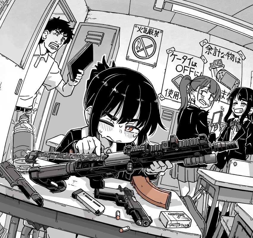 bocchi-ya-nawi, original, absurdres, highres, translation request, 1boy ...