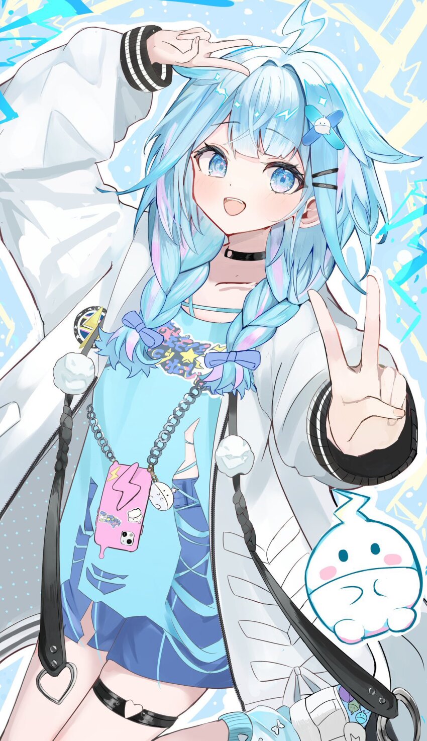 flowle ow0, mizumiya su, mizumiya su (1st costume), hololive, hololive ...