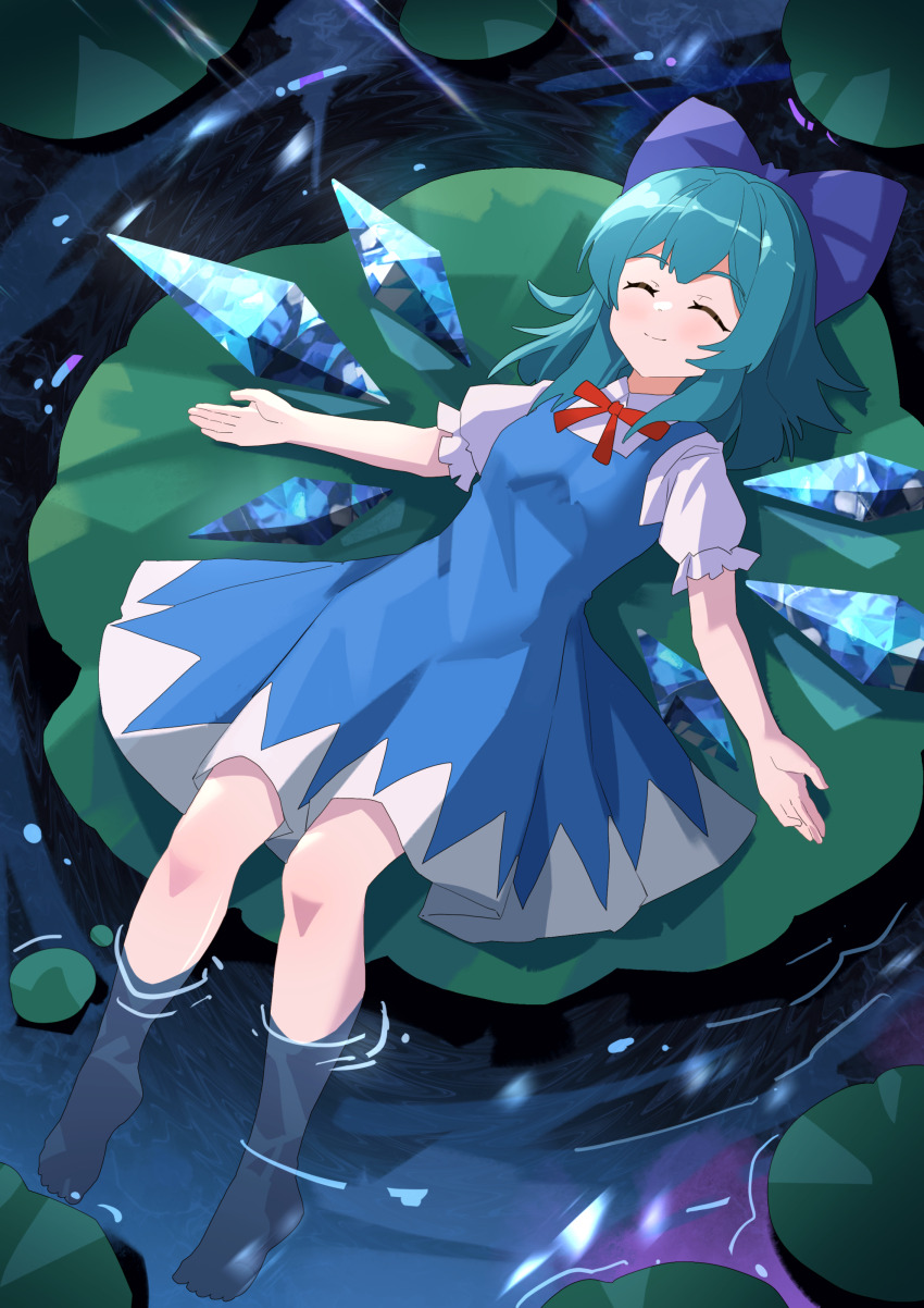 sdftehn, cirno, touhou, absurdres, chinese commentary, commentary ...